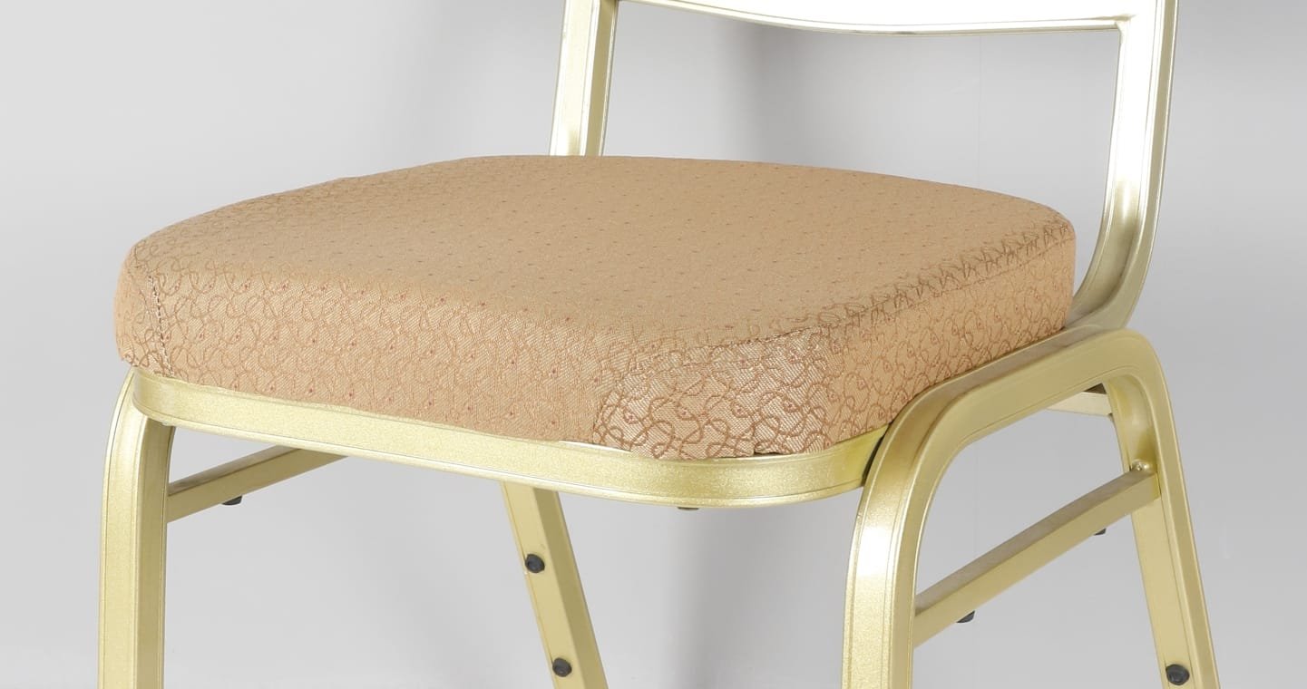 Golden Square Back Banquet Chair - One-Stop Banquet Event Solutions